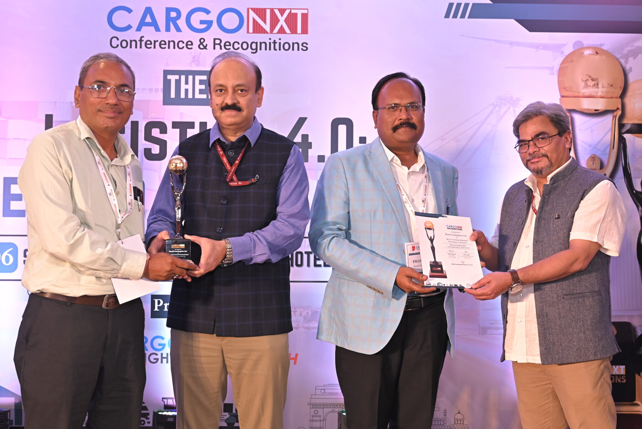 Shreeji Translogistics wins 'Best Customs Bonded Trucking Company' at ...