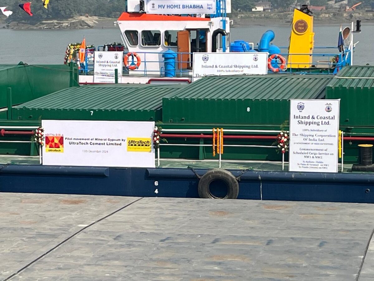 UltraTech Cement champions sustainable logistics via inland waterways ...